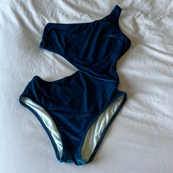 SOLID & STRIPED | Swim | Solid Striped The Claudia Cutout Blue Velvet ...